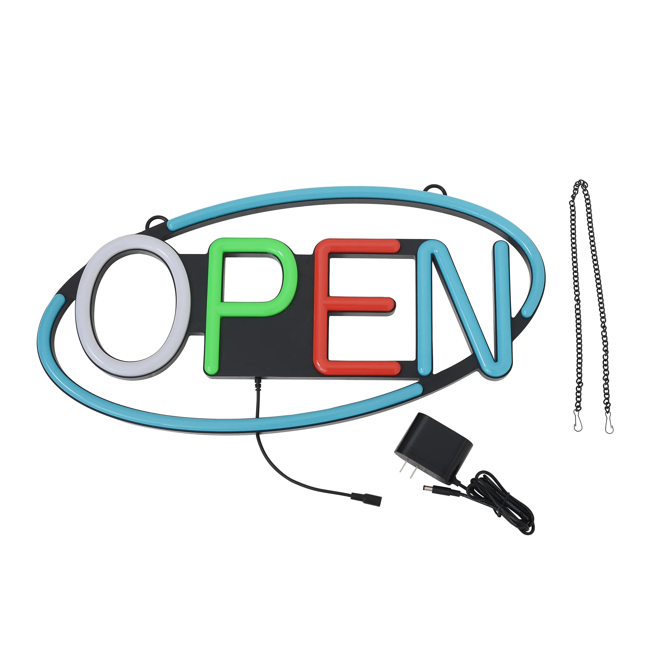 24W RGB LED Open Sign 12 Patterns Color Changes Best Open Sign